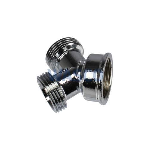 Universeel y-stuk 3/4" chroom - Wasco