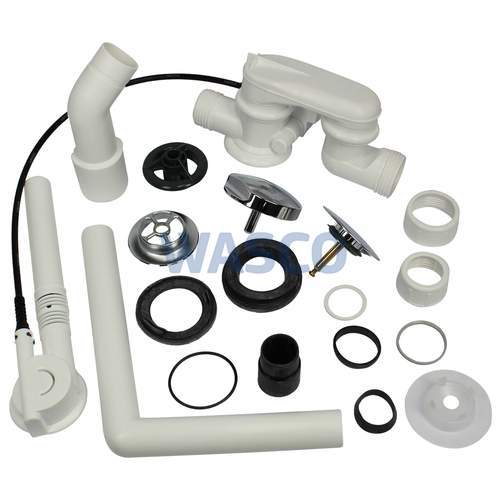 Venlo bad afvoer en overloopgarnituur Mulitplex voor afvoer 52mm - Wasco