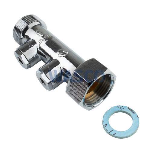 Watts keerklep WF DN15 Wartel/M 3/4" Plug Messing - Wasco