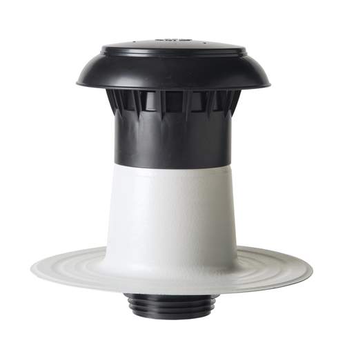 Anjo Vent-Alu 3000 ontluchting, plat dak, 110-125 mm, dubbelwandig, met ...