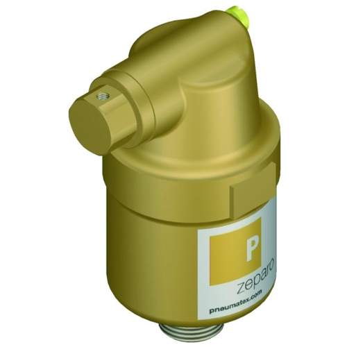Pneumatex Zeparo Purge ZUP 10 snelontluchter 3/8" 1x binnendraad top messing (max.) 10 bar (max ...