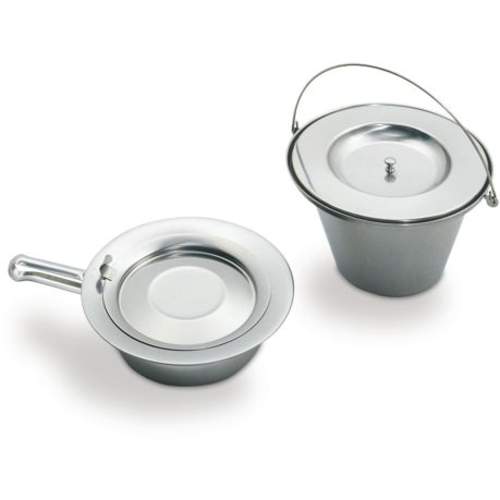 Linido rvs toiletemmer met deksel - Wasco