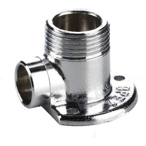 Universeel chroom muurplaat 3/4"x15 zonder rozet - Wasco