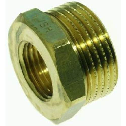 VSH verloopring 3/4" x 1/2" buitendraad x binnendraad chroom, messing draadfitting - Wasco