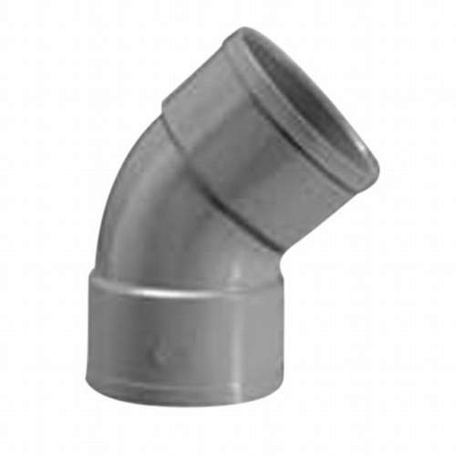 PVC lijm bocht 200mm 45gr mof/ mof - Wasco