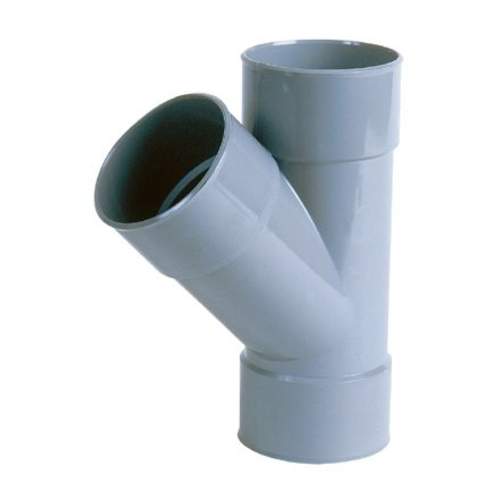 Girpi PVC lijm T-stuk 125mm 45° mof/mof/mof 111117 - Wasco