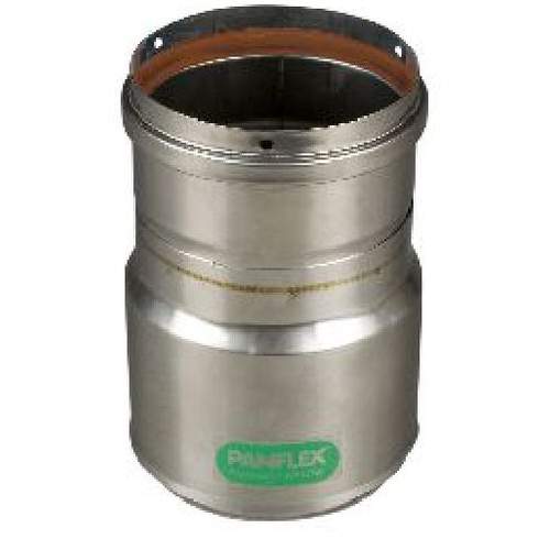 Panflex topadapter Inox 100-100 mm - Wasco