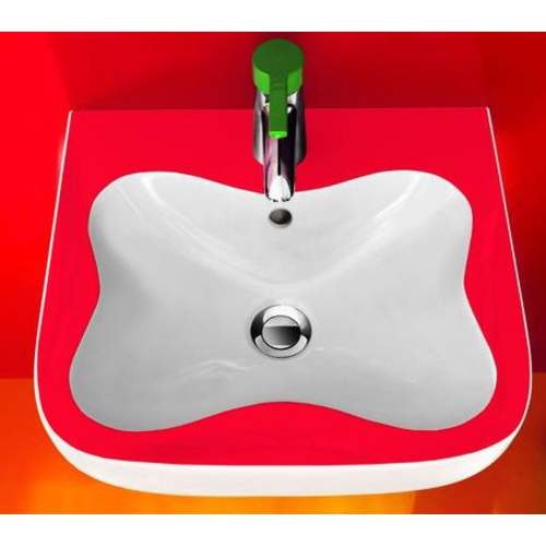 Laufen Florakids kinderwastafel 45 x 41 cm met kraangat en overloop wit ...