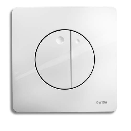 Wisa Quadro Gaia DF bedieningspaneel wit - Wasco