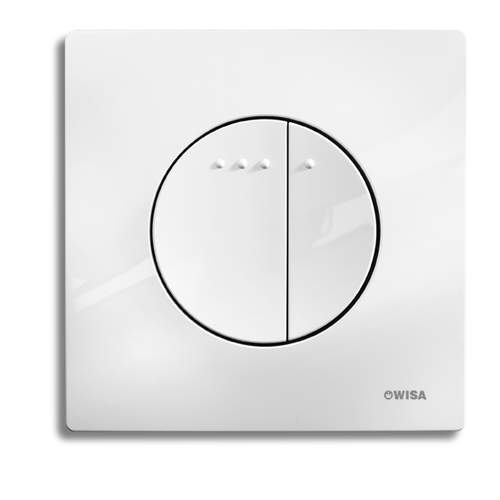 Wisa Quadro Enyo DF bedieningspaneel wit - Wasco