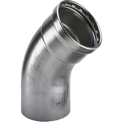 Viega Sanpress XL bocht 45° 108 spie x pers rvs met sc-contur - Wasco