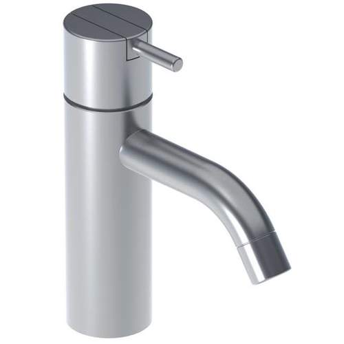 Vola Monoknop wastafelmengkraan met vaste uitloop, sprong 114 mm, rvs - Wasco