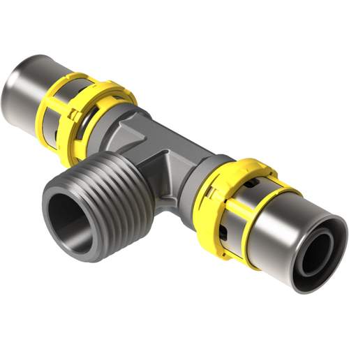 Comap MultiSkin gas T-stuk 32x1"x32mm 2x pers x buitendraad - Wasco