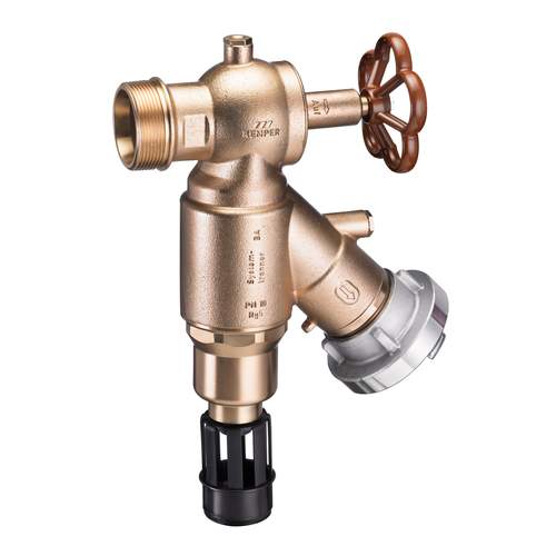 Kemper FK-4 terugstroombeveiliging-tapkraan BA brons met handwiel DN50 ...