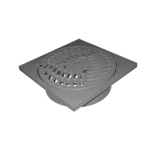 Redi PVC deksel 400 x 400 mm grijs vergrendelbaar passend op buis 315 ...