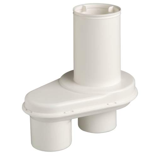 Ubbink Rolux broekstuk 60/100 mm naar 80/80 mm wit - Wasco