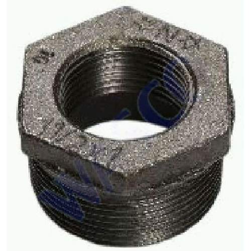 Nefit Industrial Malleable staal zwarte verloopring 2.1/2" x 1.1/4" buitendraad x binnendraad ...