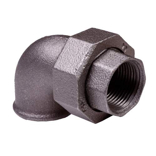 Nefit Industrial Malleable verzinkt 3-delige koppeling 90° 2.1/2" 2x binnendraad - Wasco