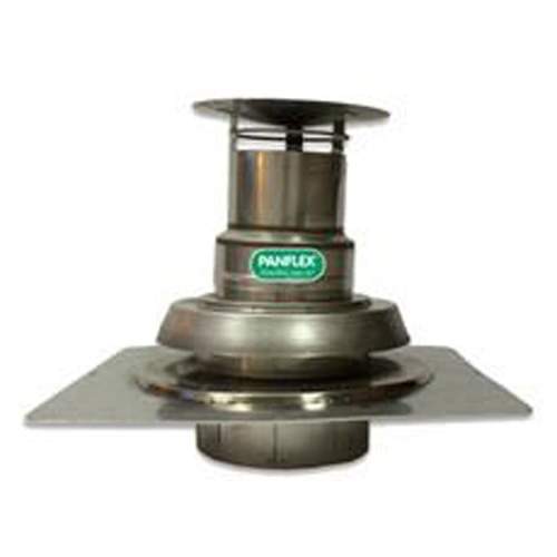 Panflex schoorsteendakkap HR compleet rvs concentrisch 100 mm - Wasco