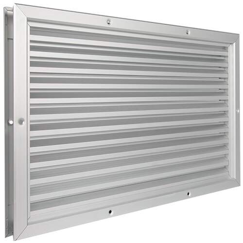 Nedco deurrooster 545 x 345 mm geanodiseerd aluminium - Wasco