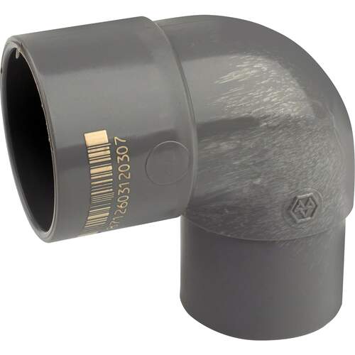 Universeel PVC knie 90° mof/spie Ø32 mm - Wasco