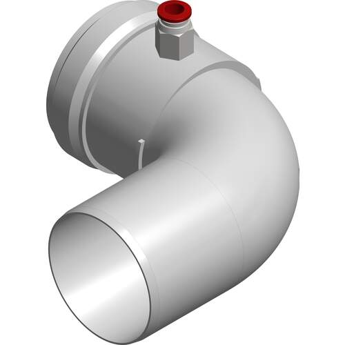 Eco Heating bocht pp 60 90gr met restrictie ring d36 S024.500.002 - Wasco