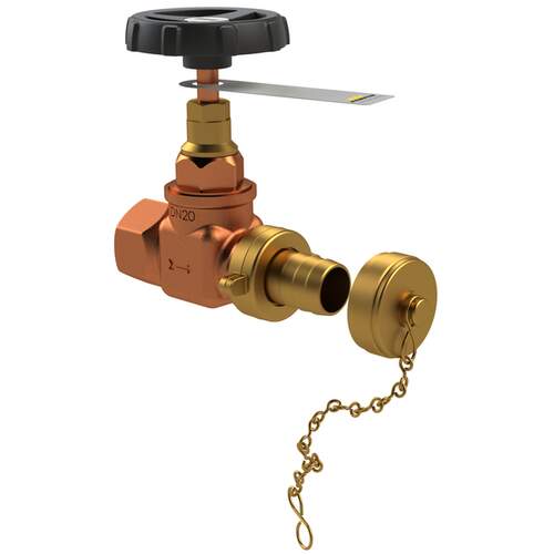 Kemper aftapper brons ingang binnendraad uitgang slangkoppeling DN20 ...