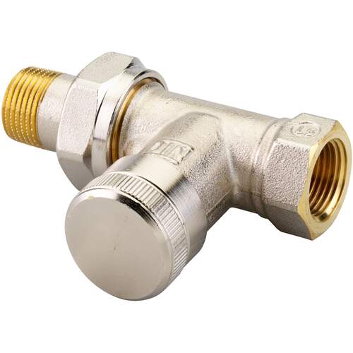 Danfoss voetventiel RLV-10 3/8" recht vernikkeld - Wasco