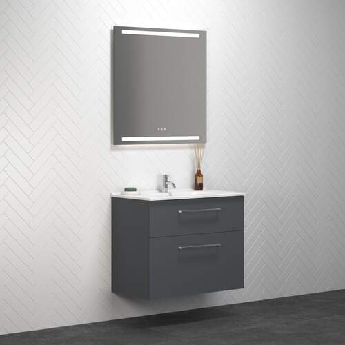 Dansani Luna 81 cm Kantate set met Level spiegel Grijs mat - Wasco