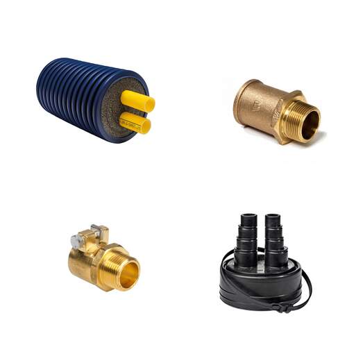 Watts Microflex Duo Heating Kit geïsoleerde leiding ø125 mm, 2x 32 x 2 ...