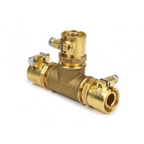 Watts Microflex T-koppeling 40 x 40 x 40/5.5 mm 3x PE-X voor sanitair ...