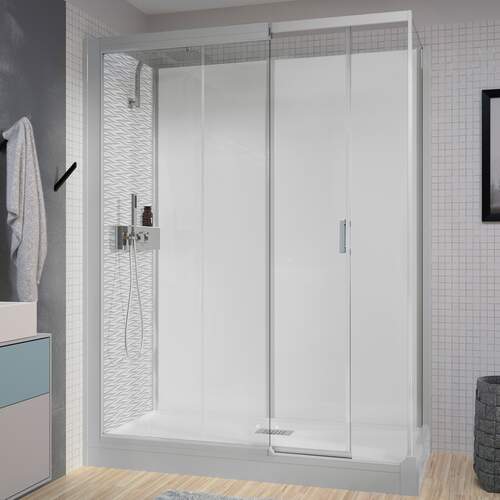 Kinedo Kinemagic Design douchecabine 120 x 90 cm schuifdeur voor hoek ...